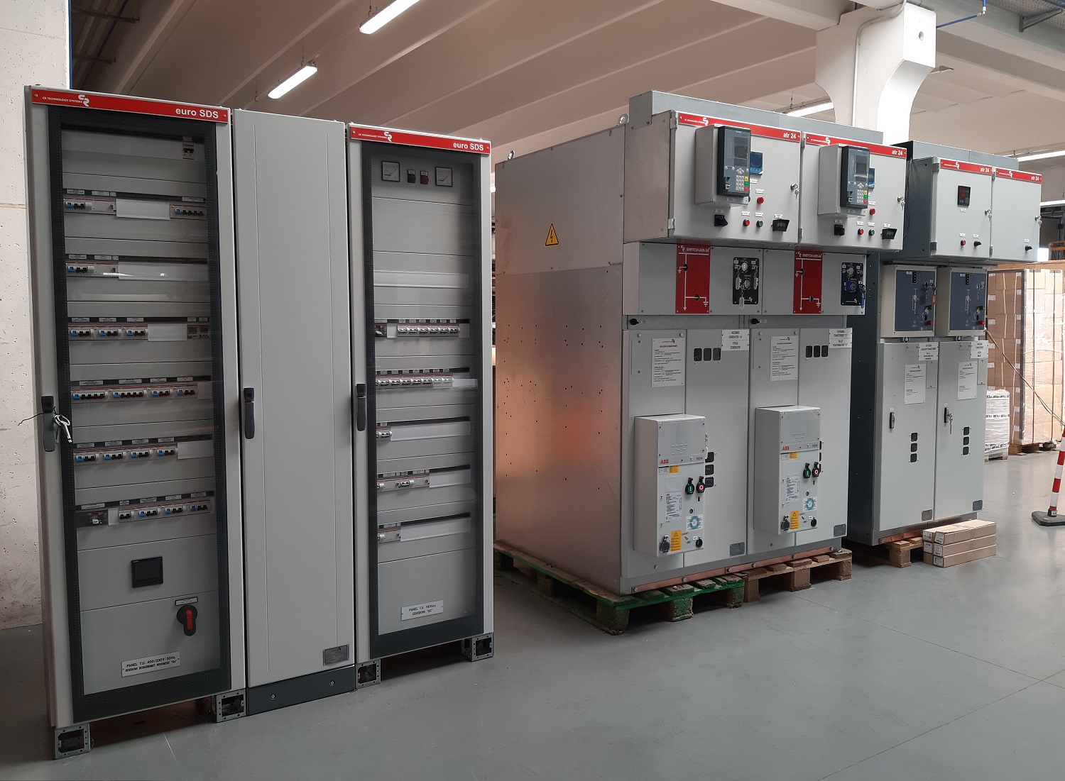 Stocked substation equipment ready for delivery - CRTS